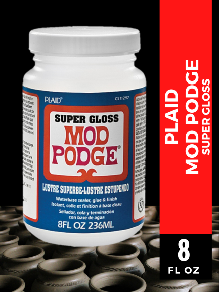 MOD PODGE Super Gloss 8 oz. (Acrylic Sealer, Coating, Adhesive, Glue ...