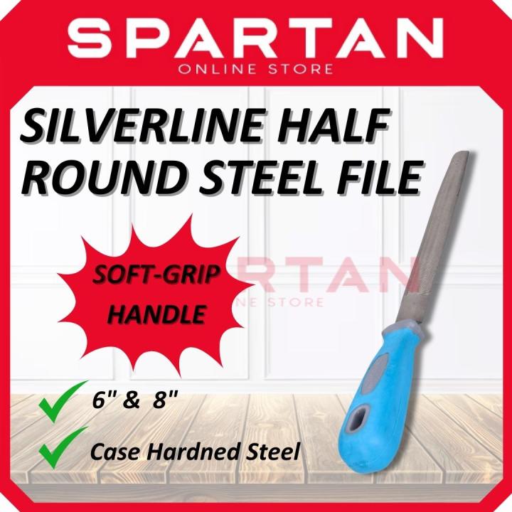 Silverline Half Round Steel File (MC) 6" / 8" Carbon Steel Kikir Besi ...