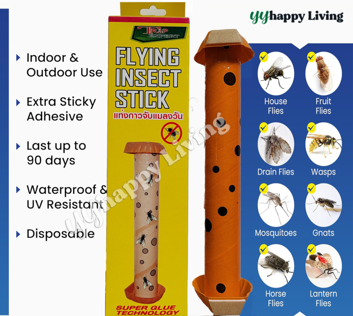 [SG Ready Stock] Magic Fly Trap Sticker |Sticky Glue Trap | Insects ...