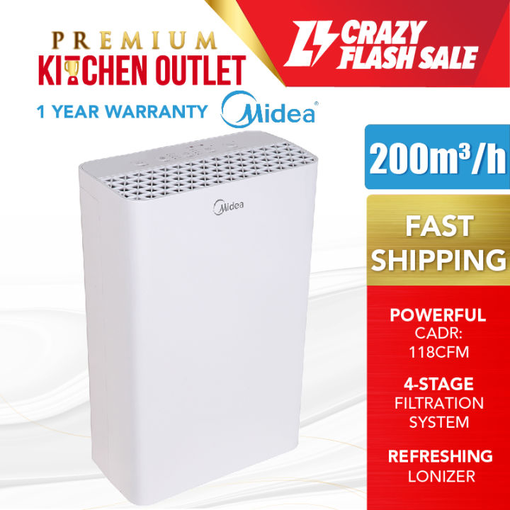 Midea 4-Stage Filtration System Air Purifier MAP-20BD | Lazada