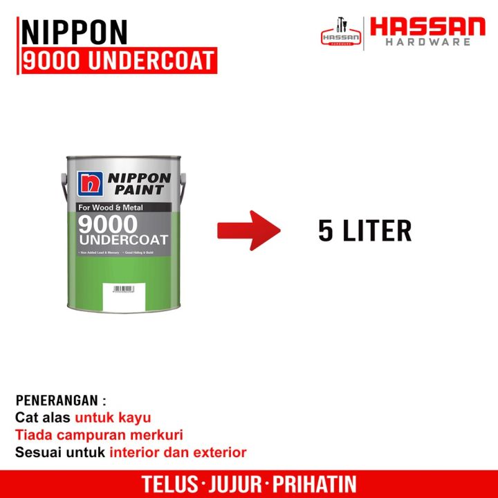 CAT ALAS KAYU / CAT PINTU / CAT WARNA PUTIH // Nippon Paint Undercoat ...