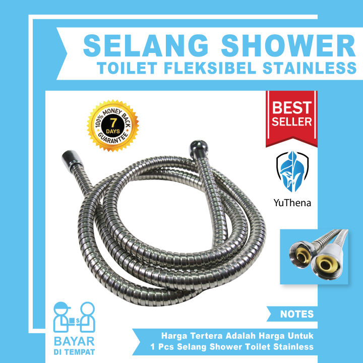 Selang Shower Flexible Fleksibel Murah Stainles 150 Cm Toilet | Lazada ...