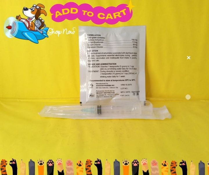 Petdelyte Water Soluble Powder Electrolytes 50g with 1 Free Syringe ...