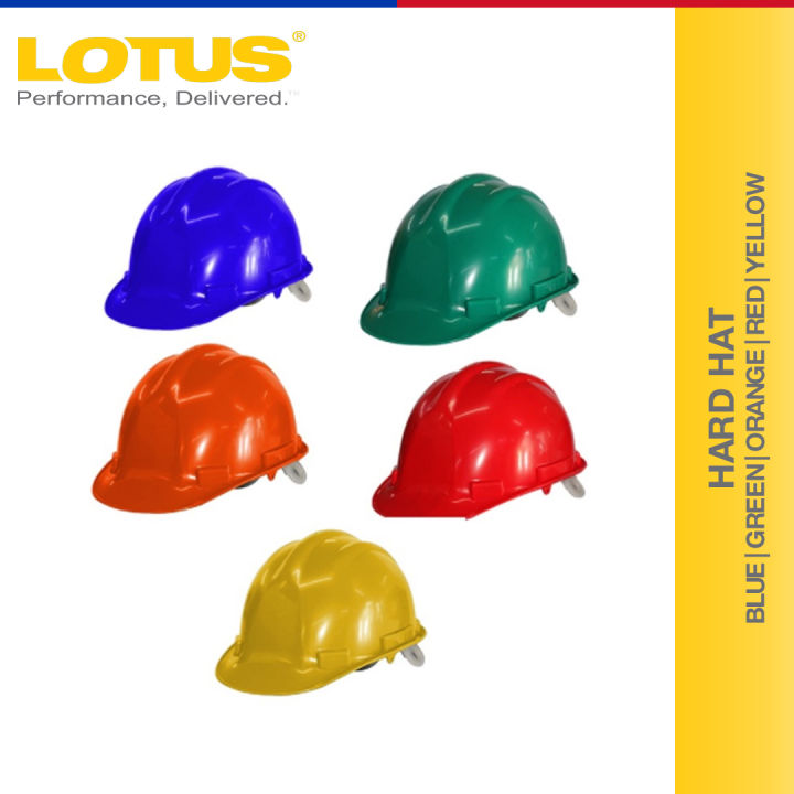 Lotus Hard Hat (White, Blue, Green, Orange, Red) | Lazada PH
