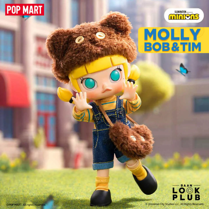 [ Pop Mart ] Molly BJD : Molly Bob & Tim Minions ตุ๊กตาฟิกเกอร์ Art ...