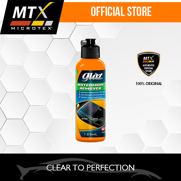 Microtex Glaz Water Marks Remover 125ml (Glass Cleaner, Acid Rain Remover, Water Spot Remover ...