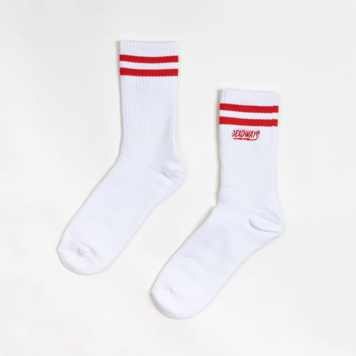DEADWAYS Red Stripes Socks | Lazada PH