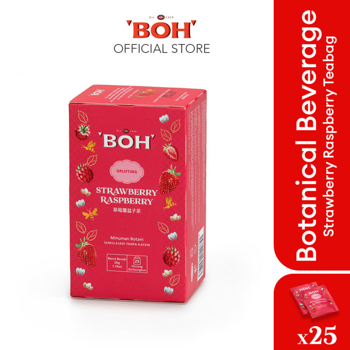BOH Strawberry Raspberry Teabag (25s) / BOH Uncang Teh Minuman Botani ...