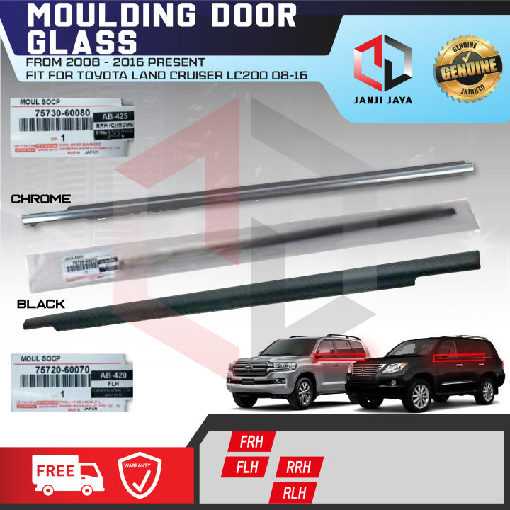 ORIGINAL TOYOTA LAND CRUISER L200 2008-2016 GLASS DOOR MOULDING SEAL ...