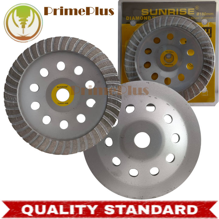Sunrise Diamond Cup Grinding Wheel 7" 180mm {Sold per pc} | Lazada PH