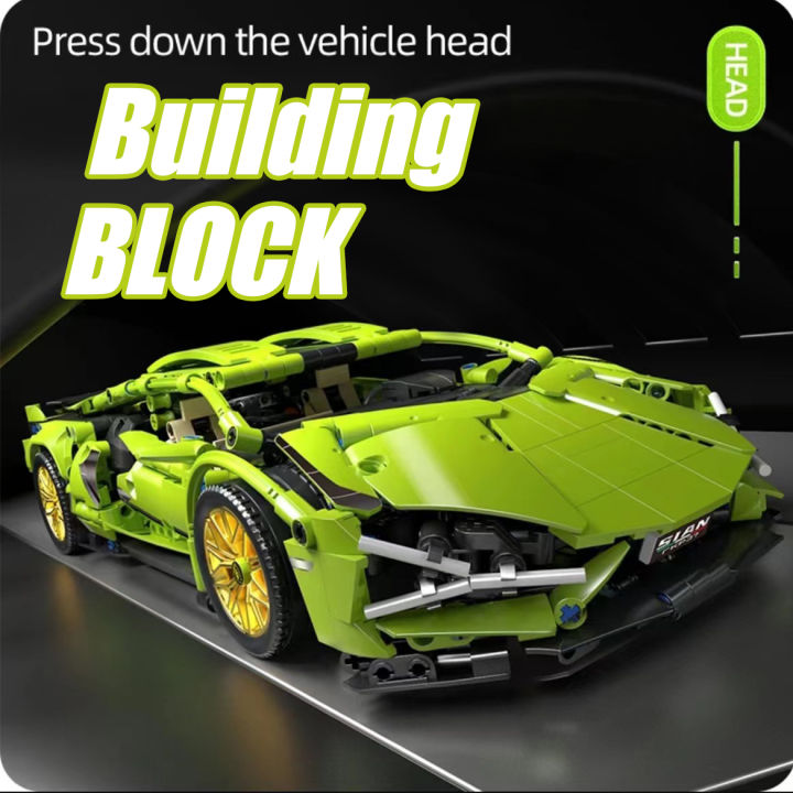 Lamborghini Bricks 1:14 Remote Control Car Compatible With Lego Technic ...