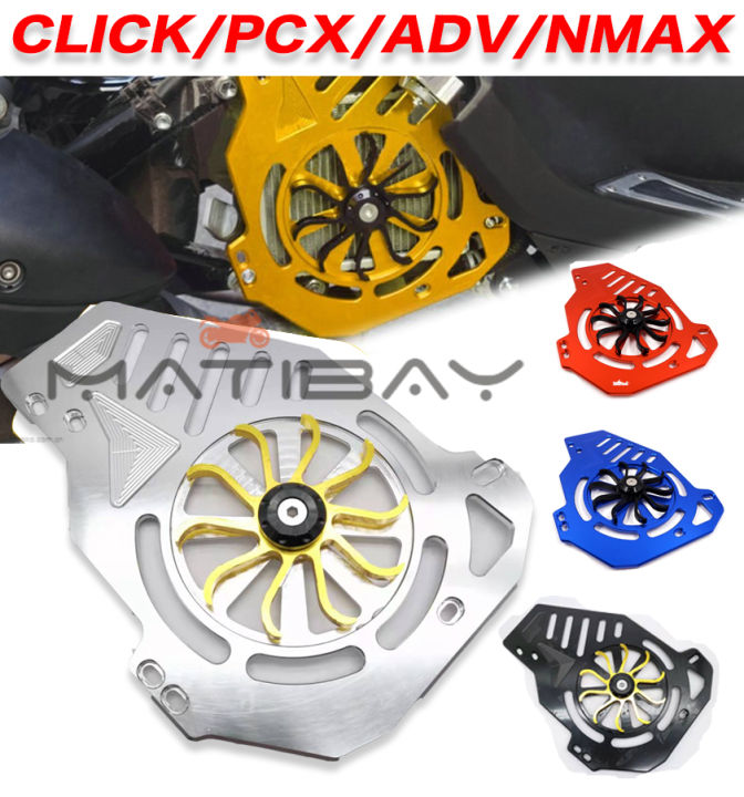 MATIBAY TOP CNC Radiator Cover Thicker style For Click 125 V1 V2 NMAX ...
