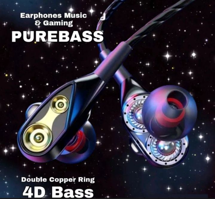HEADSET BASS.OKE ASLI UNTUK SEMUA MEREEK HP WITH MIC BISA UNTUK TELPON ...