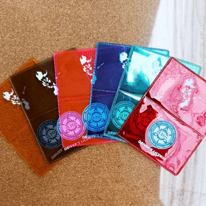 PVC Driver's License Holder Colored Transparent | Lazada PH