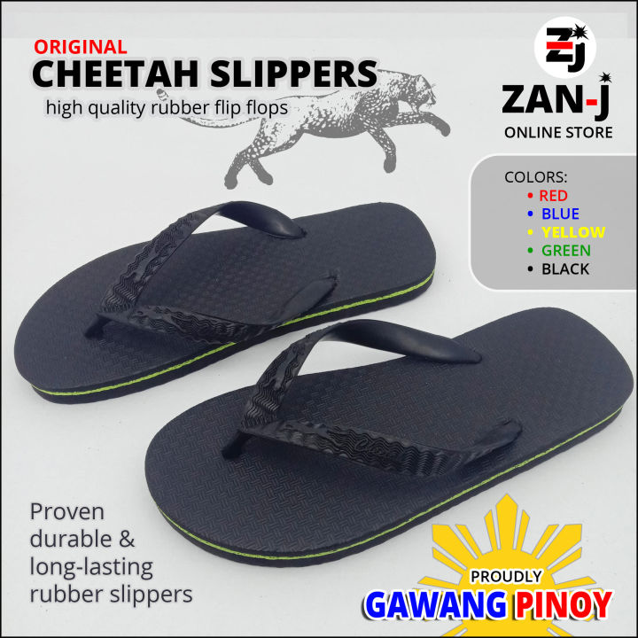 Tsinelas Cheetah Slippers Rubber Sandals Flip flops Footwear | Lazada PH