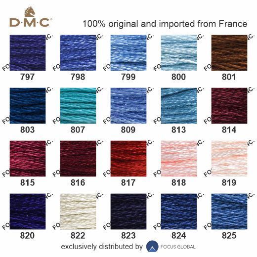 Color 800-899, DMC 100% COTTON THREAD FOR CROSS STITCH, EMBROIDERY AND ...