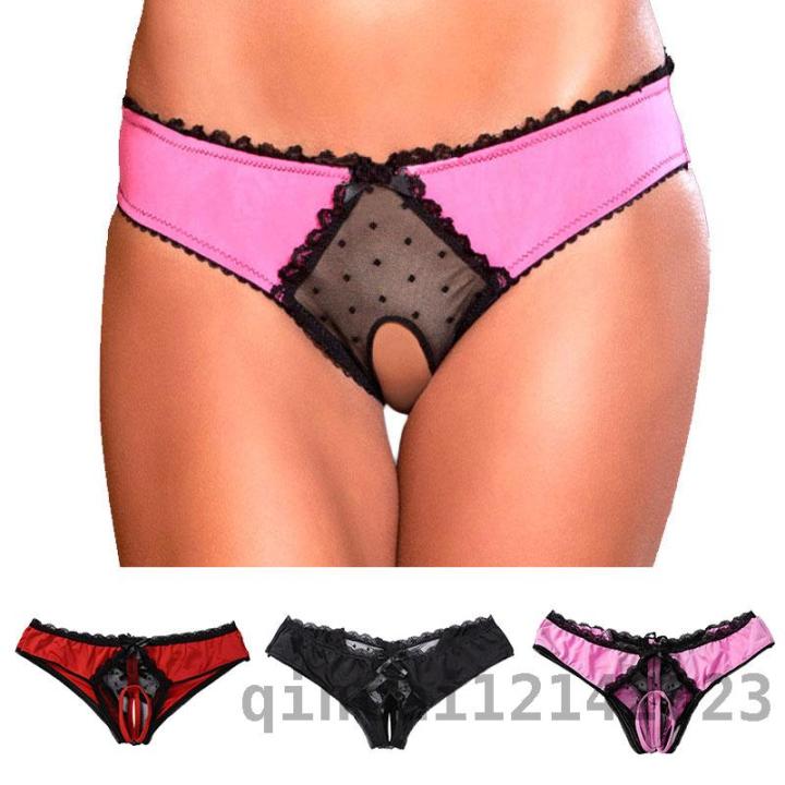 เปิดกางเกงชั้นในหลัง Backless Panties Crotchless Panties Crotchless