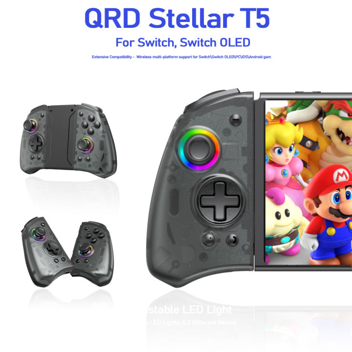 QRD Stellar T5 Wireless Joy Pad for Switch Controller Joystick Gamepad ...