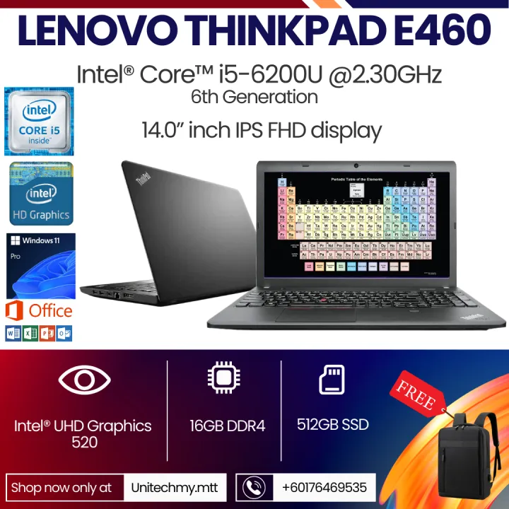 LENOVO THINKPAD E460, E555 AMD, E440, E580 CORE I7 6TH GENERATION , X1 ...