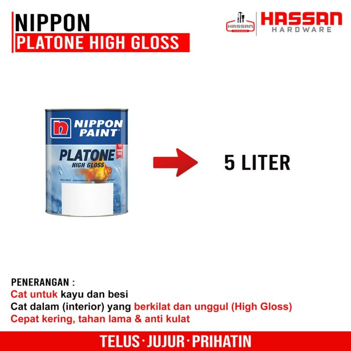 CAT BERWARNA UNTUK KAYU & BESI // Nippon Paint Platone High Gloss 5 ...