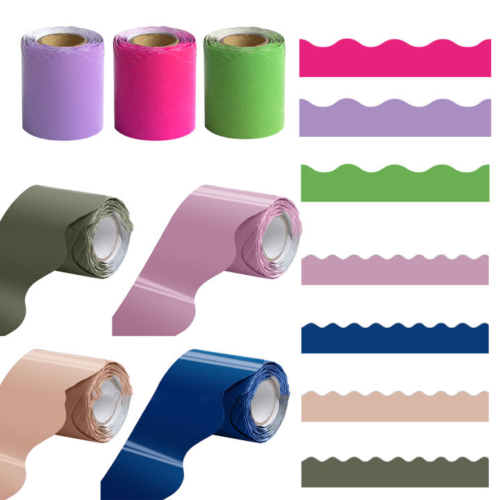 Border Sticker Bulletin Board Whiteboard Border Decoration Colorful ...