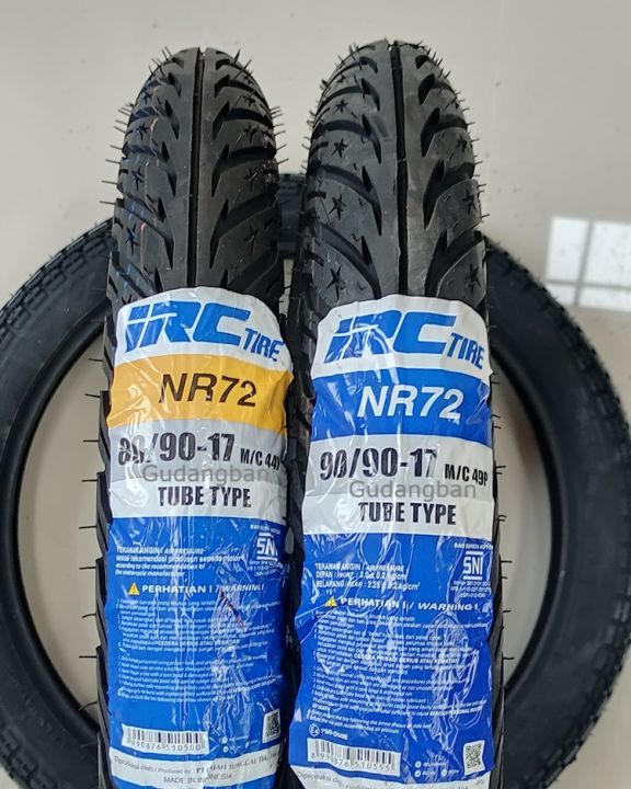 ( TUBETYPE ) Paket IRC NR72 80 90 17 dan90 90 17 ban luar motor BUKAN ...