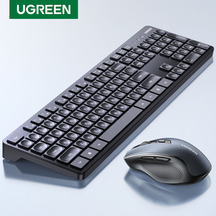 UGREEN 2.4G Wireless Keyboard 104Key Computer Laptop Keyboard Black ...