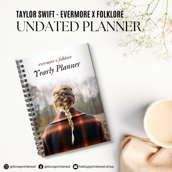 Taylor Swift - Evermore x Folklore: The Undated Planner | Lazada PH