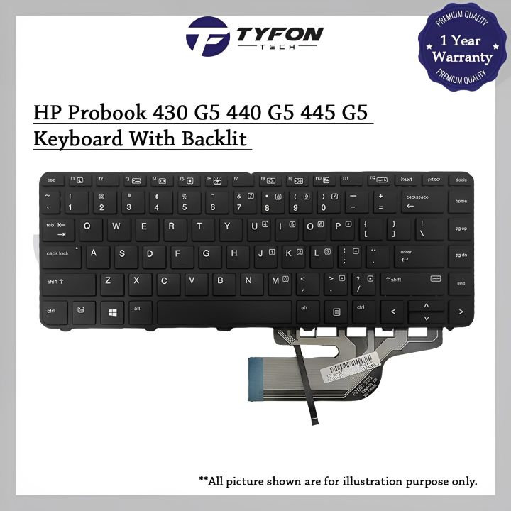 HP Probook 430 G3 440 G3 445 G3 Laptop Replacement Keyboard Without ...