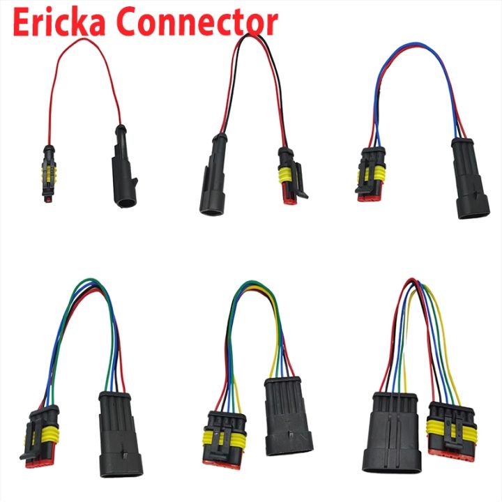 xpsAuto wire connector 1 2 3 4 5 6 Way 1P 2P 3P 4P 5P auto connector Waterproof Electrical ...