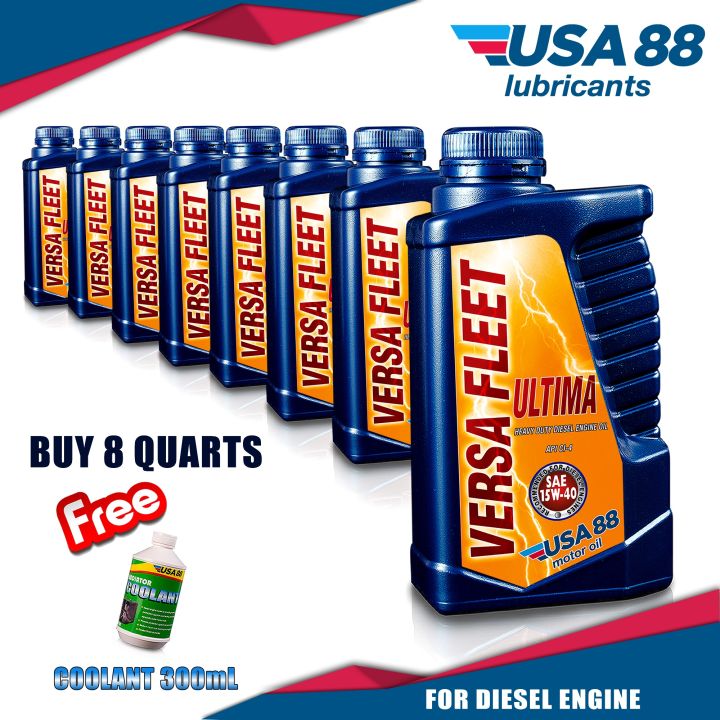 USA88 VF ULTIMA 15W-40 API CI-4 HEAVY DUTY DIESEL ENGINE OIL (8PCS x ...
