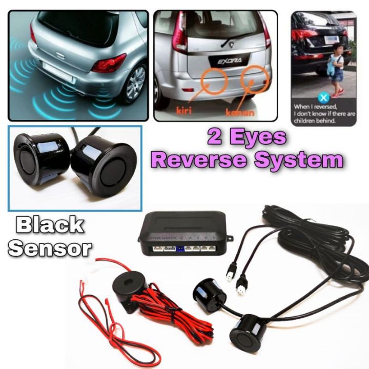 CAR PARKING ISTANT REVERSE SENSOR 2 EYE All Model Perodua Proton Honda ...