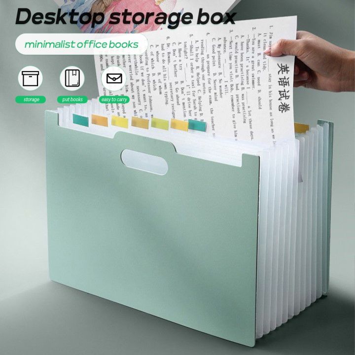 Desktop File Organizer Box Expanding File Folder Multilayer Extra Thick ... Desktop File Organizer Box Expanding File Folder Multilayer Extra Thick ...