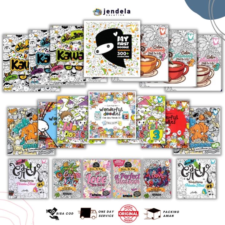 Buku Mewarnai Dewasa Coloring Book For Adult Buku Mewarnai Doodle ... Buku Mewarnai Dewasa Coloring Book For Adult Buku Mewarnai Doodle ...