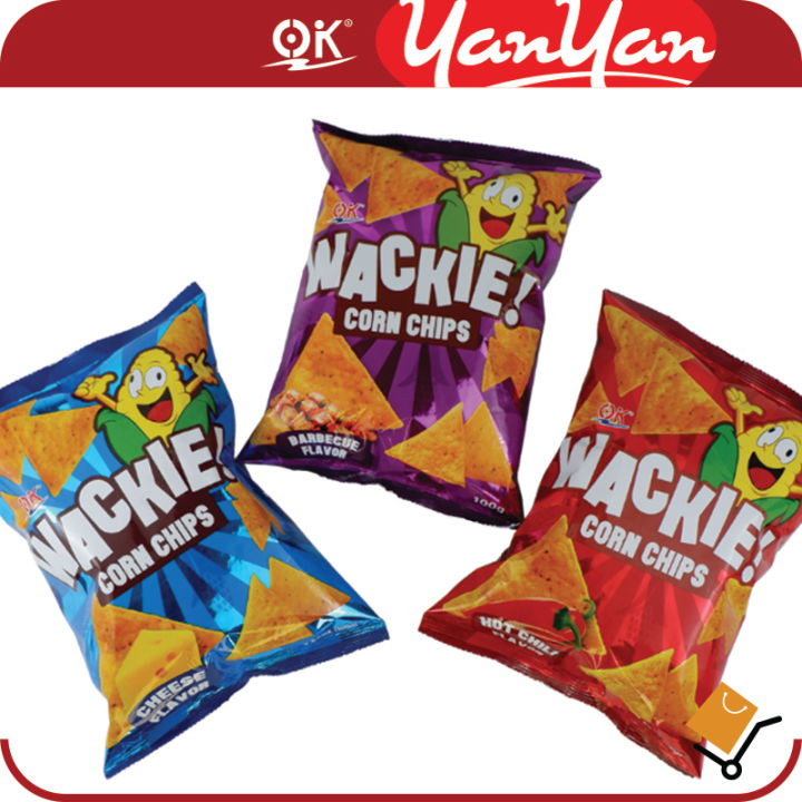 WACKIE! CORN CHIPS Flavor Snack 100g | Lazada PH