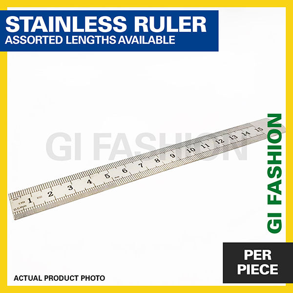 Stainless Steel Thick Ruler 15/20/30cm | Lazada PH