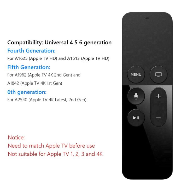 Remote Control For Apple TV TV2 TV3 TV4 TV5 Smart TV BOX For Apple TV ...