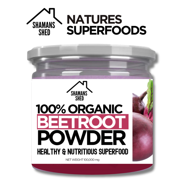 ผงบีทรูท Beetroot Powder (100 กรัม) - 100% ออร์แกนิค - ซูเปอร์ฟู้ดที่ ...