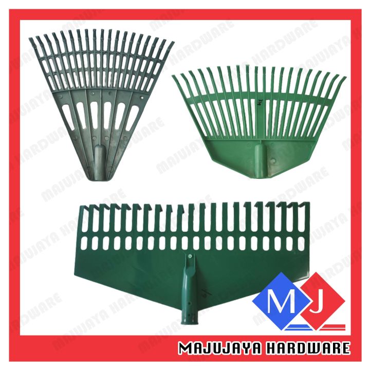 Plastic Rake/ Pencakar Rumput / Cakar Rumput Plastik Green 17' x 16 ...