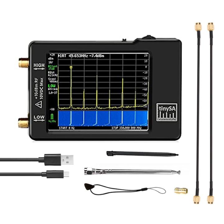 2.8 Inch Touch Screen Spectrum Analyzer for 0.1MHZ-350MHZ and UHF Input ...