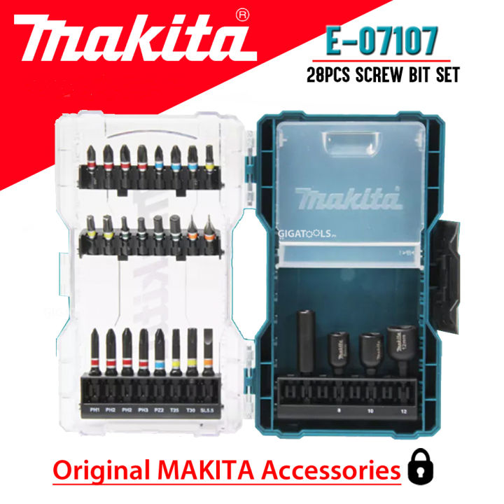 Makita E-07107 Screwdriver Head 28pcs Set of Electric Screwdriver ...