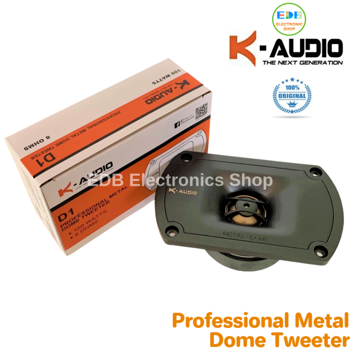 K-Audio D1 Metal Dome Tweeter 3" x 5" Frame Original Tweeter 8ohms ...