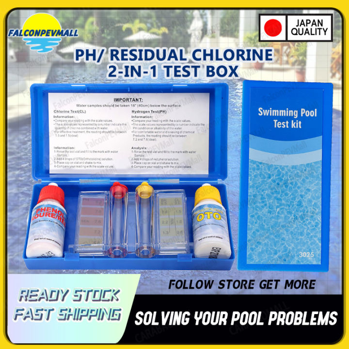 Chlorine Bromine and pH 3-WAY Test Kit for Swimming Pool FALCONPEV MALL ...