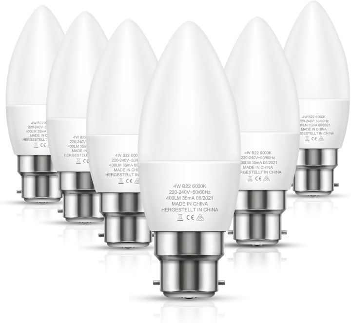 🌟 SG READY STOCK 🌟1055) Fulighture Bayonet Candle Light Bulb, B22 LED ...
