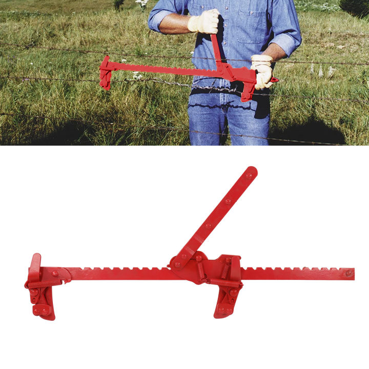 Wire Stretcher Stainless Steel Ratchet Design Easy Using Fence Tool Red ...