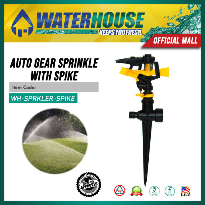 Waterhouse Auto Gear Sprinkle with Spike 20M Lawn Sprinkler Garden ...