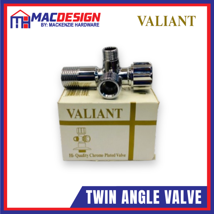 VALIANT Twin Angle Valve | High-Quality Chrome Plated Plumbing Valve ...