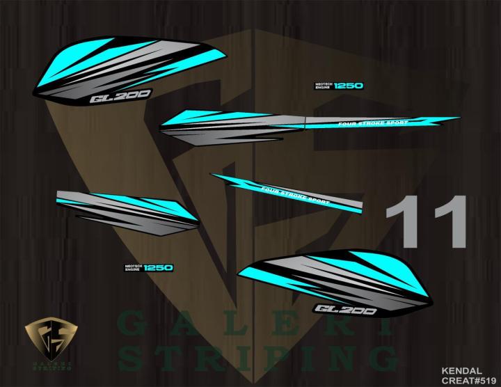 STIKER STRIPING DECAL GL PRO MAX 200 GRAFIS 11 | Lazada Indonesia