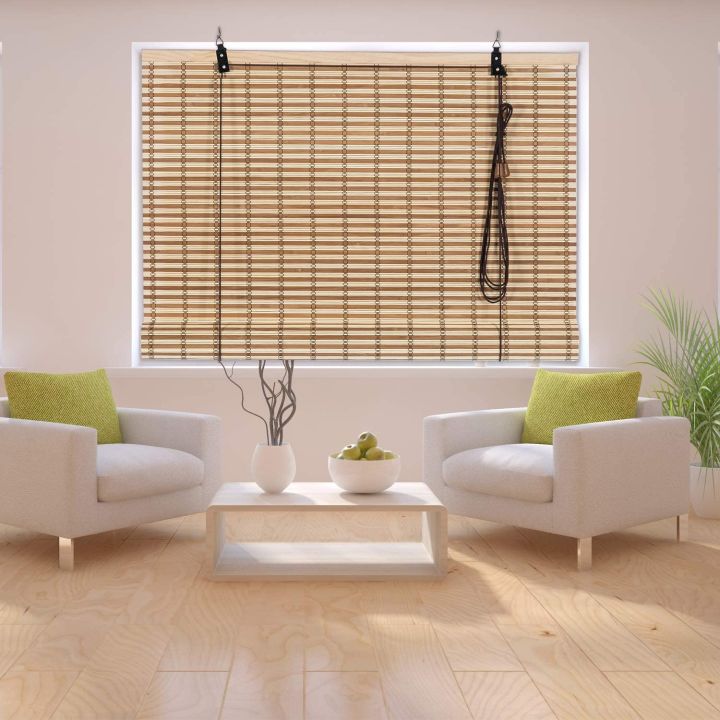 Bamboo Wooden Roll Up Blinds native bamboo | Lazada PH