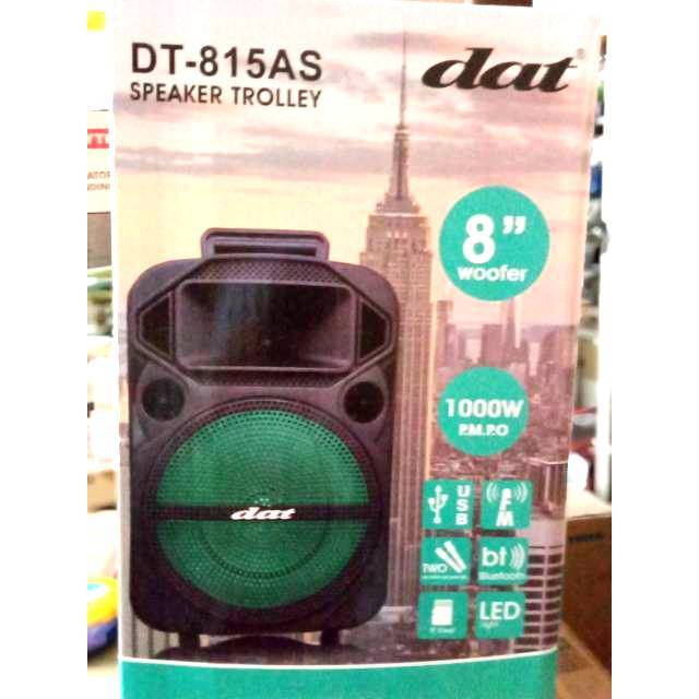 SPEAKER TROLLEY DAT DT 815 AS 815AS DT815AS SPIKER TROLI MIC AUX ...